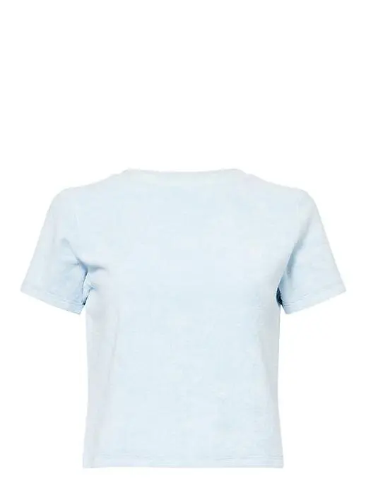4TH & RECKLESS Livia Embroidered Logo Cotton T-shirt - Blue