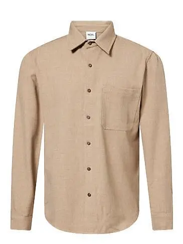 NOBL Julian Tailored Woven Shirt - Greige