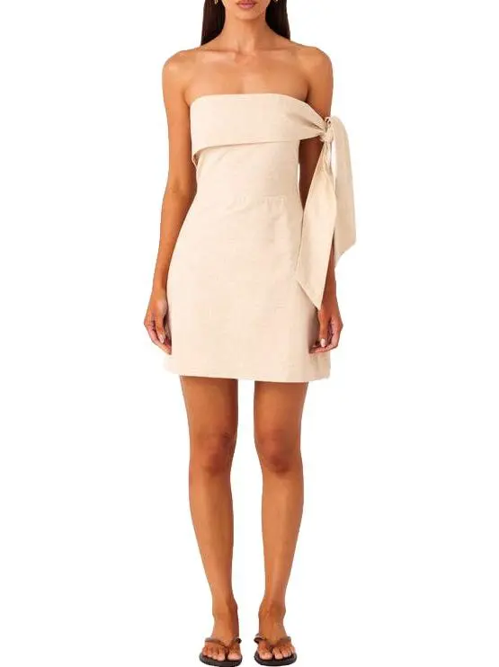 SNDYS Jaymie Strapless Mini Dress - Natural
