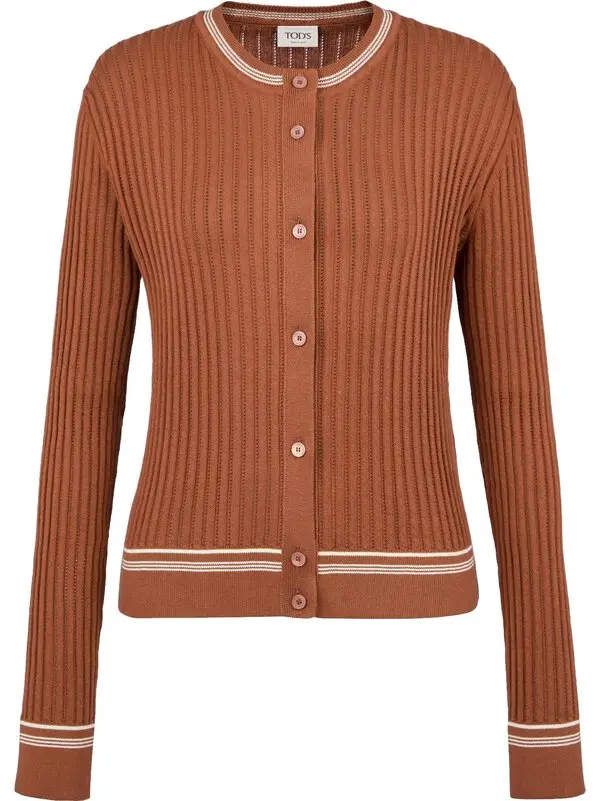 TOD'S Cotton Cardigan - Orange
