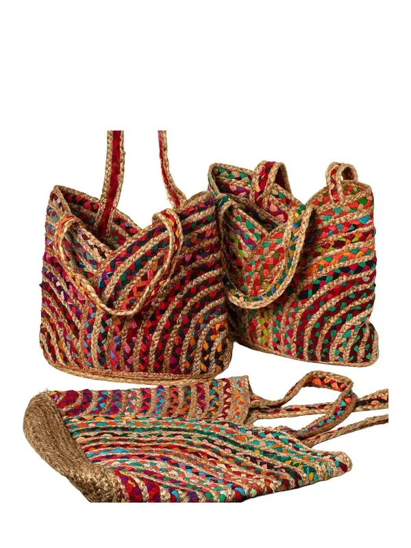 UNCOMMON GOODS Repurposed Sari Tote Bag - Multi