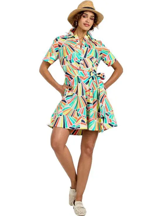 Trina Turk Misola Printed Cotton Shirt Dress - Coppelia