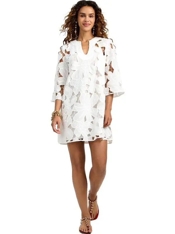 Trina Turk Mangrove Dress - Whitewash