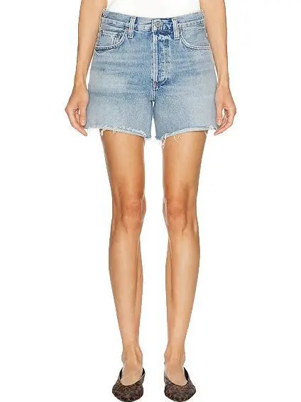 AGOLDE Nye Relaxed Denim Shorts - Post