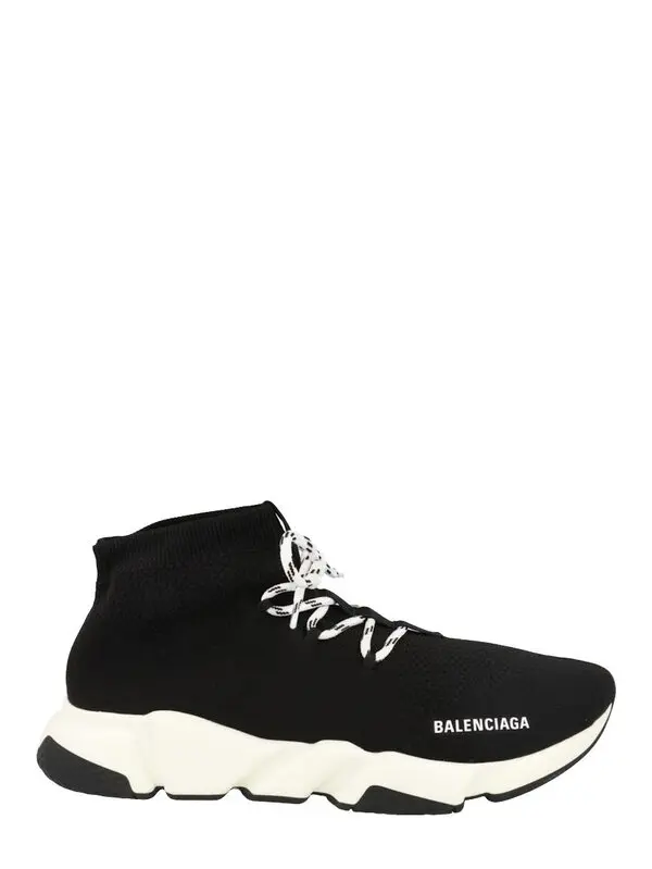 Balenciaga Speed Lace Up Sneakers - Black/white