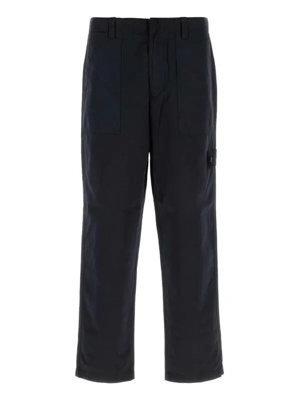 Stone Island Cotton Trousers - Blue