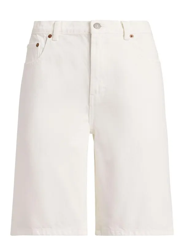Polo Ralph Lauren Denim Bermuda Shorts - White