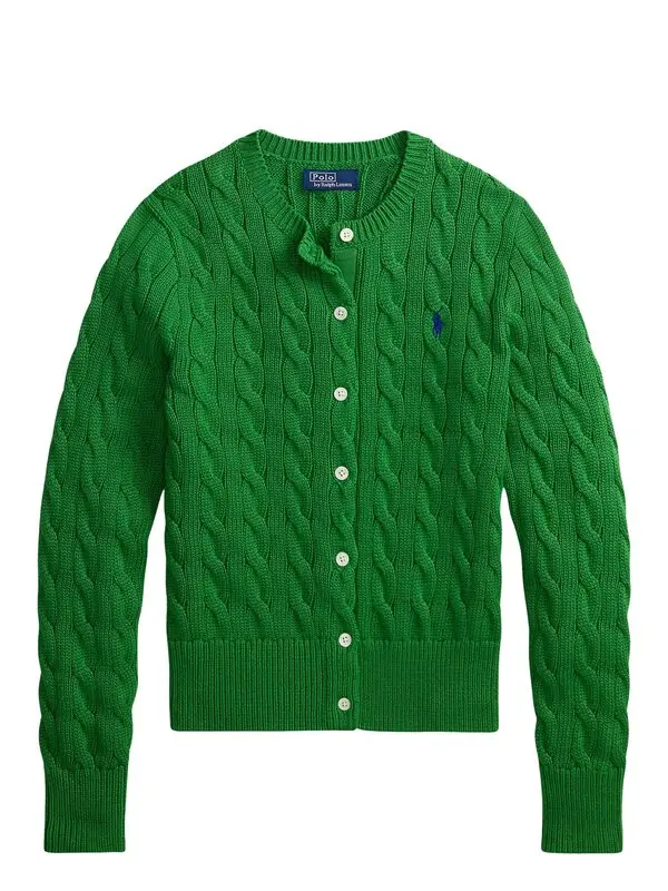 Polo Ralph Lauren Cardigan With Logo - Green