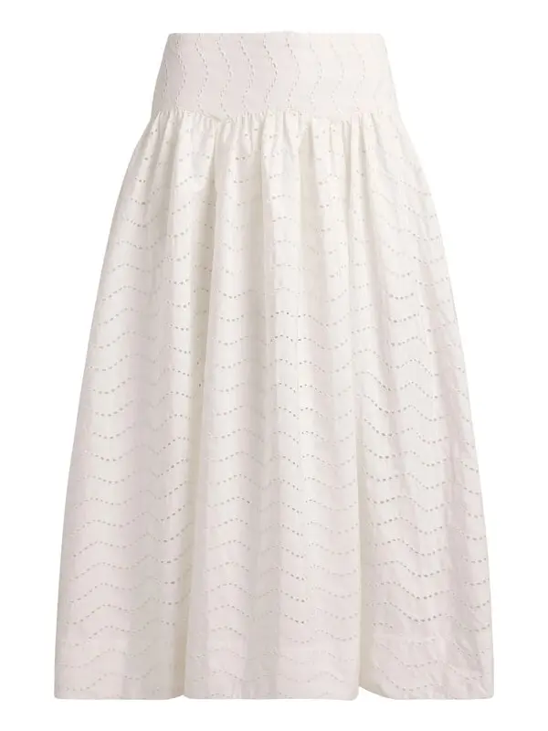 Polo Ralph Lauren Midi Skirt - White