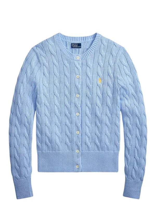 Polo Ralph Lauren Cable Knit Cardigan - Sky Blue