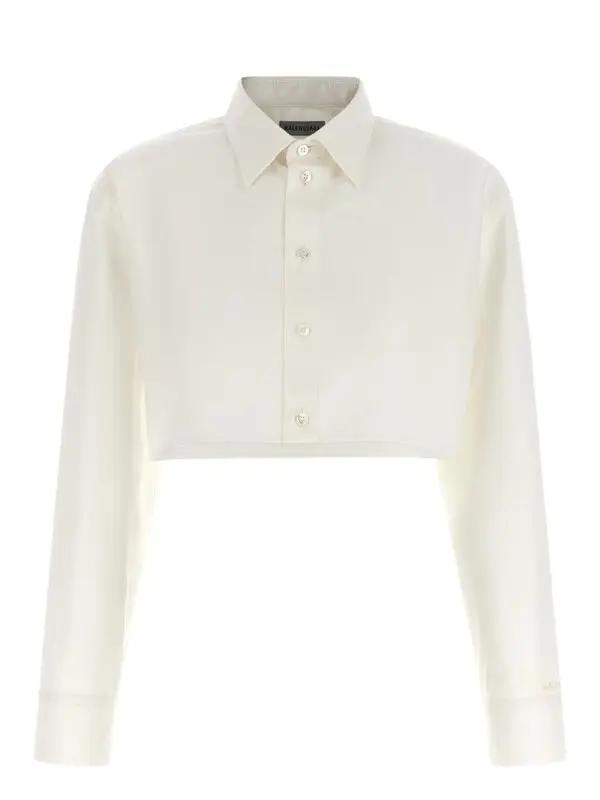 Balenciaga Cotton Cropped Shirt - White