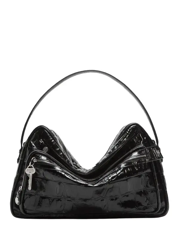 Acne Studios Bag Camero Camera Croco - Black