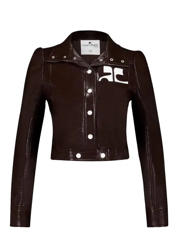 COURREGES Reedition Vinyl Jacket - Brown
