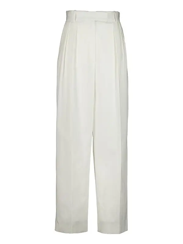 La DoubleJ Brooklyn Cotton Trousers - White