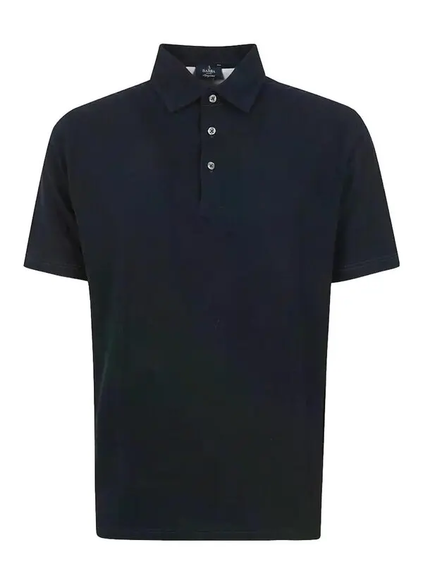 BARBA NAPOLI Short-sleeve Polo Shirt - Blue