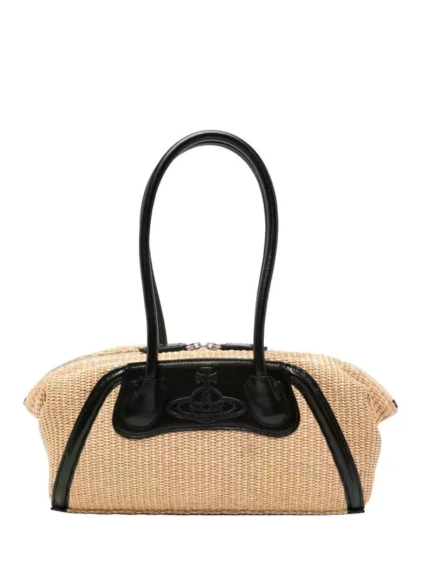 VIVIENNE WESTWOOD Shirley Orb-plaque Shoulder Bag - Neutrals