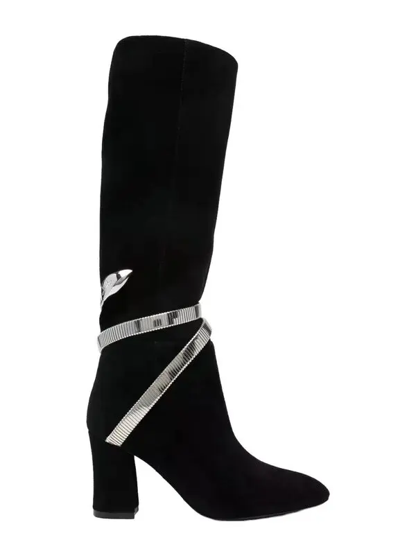 Rene Caovilla 80mm Juniper Boots - Black