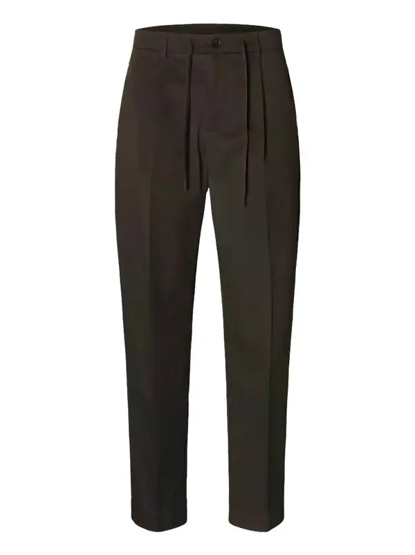 SELECTED Buttoned Trousers - Brown