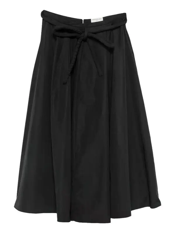Veronique Leroy Braided-tie Flared Skirt - Black