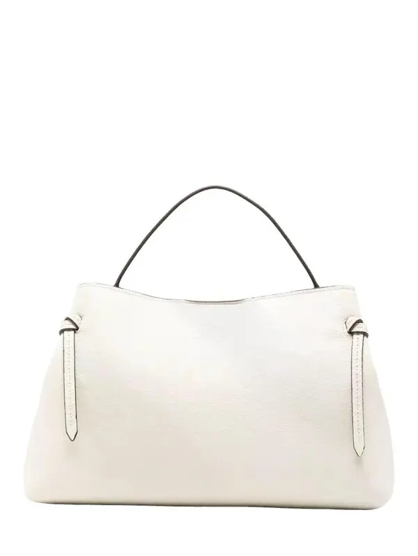 ERMANNO FIRENZE Grainy Leather Tote Bag - Neutrals