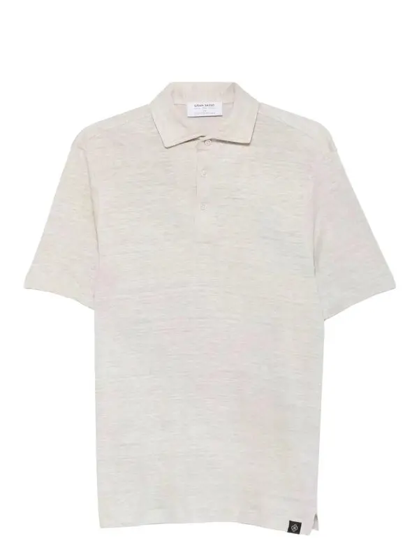 GRAN SASSO Short-sleeve Polo Shirt - Neutrals