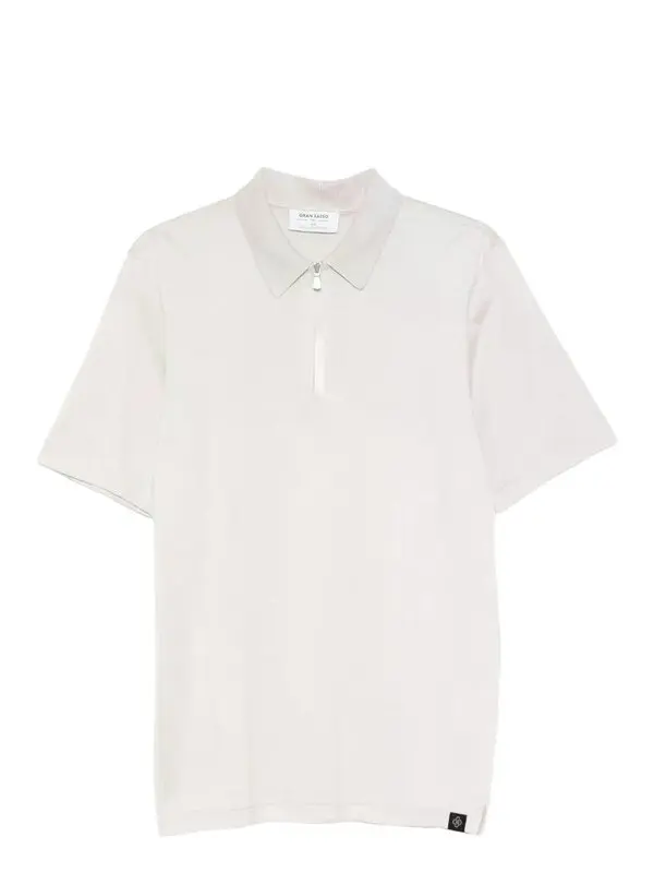 GRAN SASSO Zip-fastening Polo Shirt - Neutrals