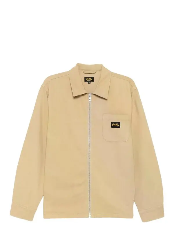STAN RAY Logo-patch Shirt Jacket - Neutrals