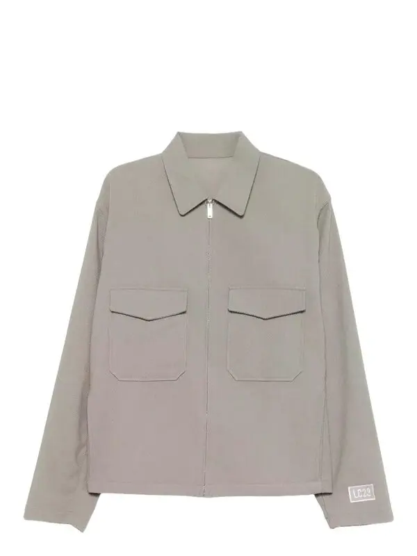 LC23 Twill-weave Flap-pocket Jacket - Grey