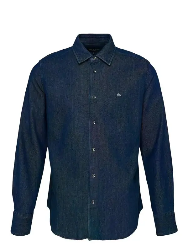 Rag & Bone Tomlin Denim Shirt - Blue