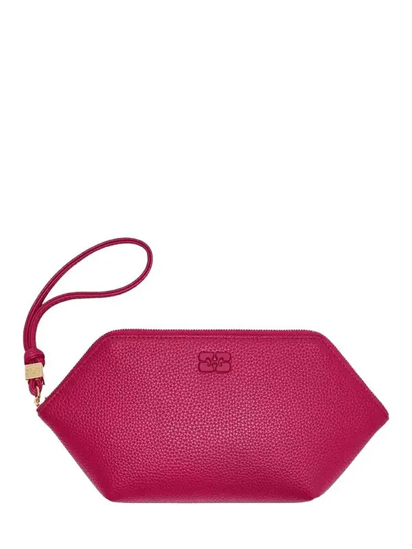 GANNI Bou Clutch Bag - Red