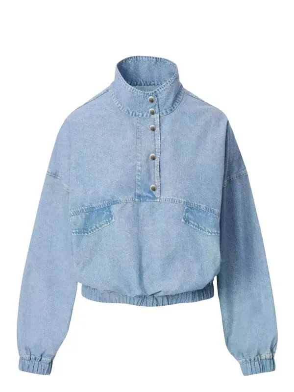 Rag & Bone Miramar Flyweight Popover Top - Blue