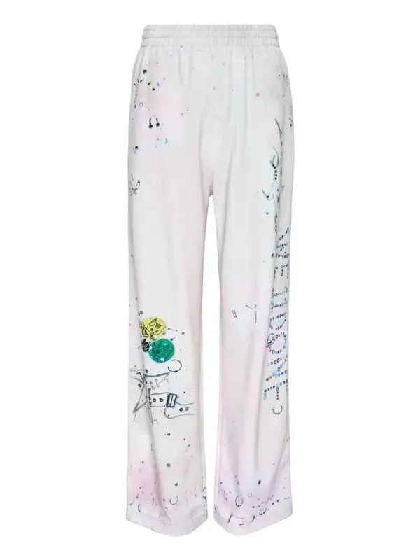 We11Done Trompe-l'oeil Printed Track Pants - Neutrals