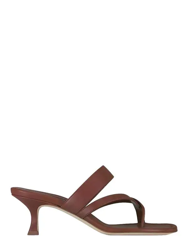 Manolo Blahnik Susa Strappy Leather Sandals - Brown
