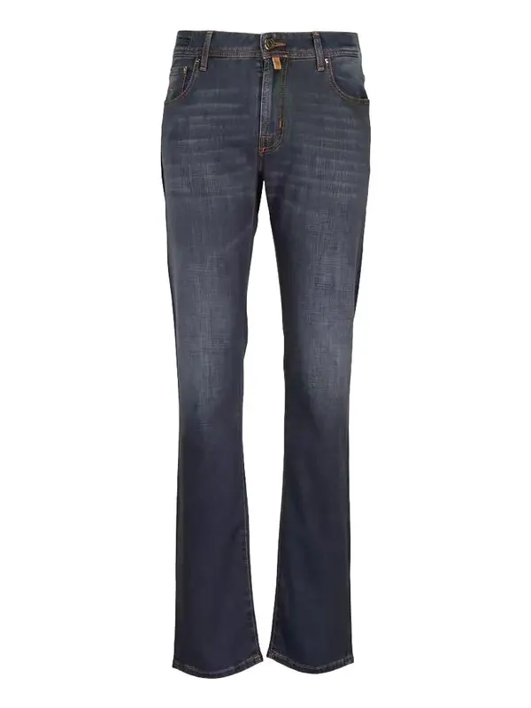 Jacob Cohen Faded Straight-leg Jeans - Grey