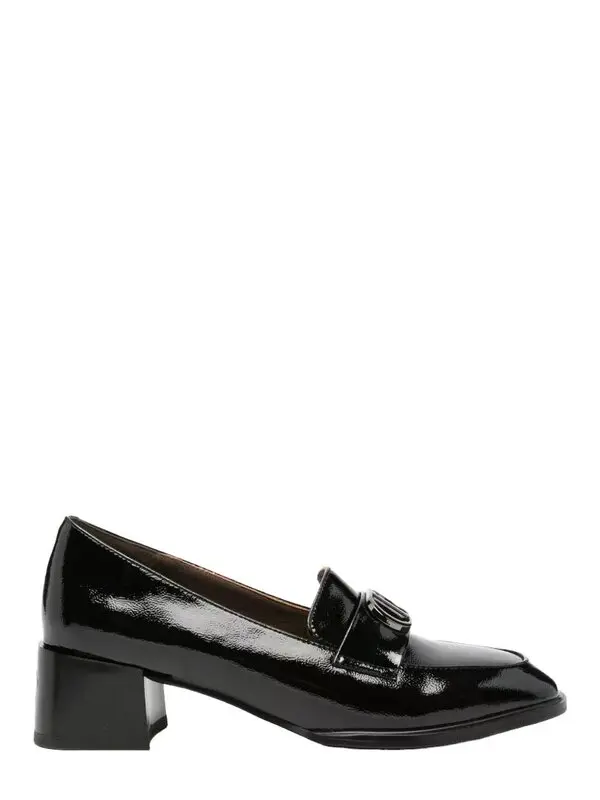 LINDA BAUMANN Logo-plaque Pumps - Black