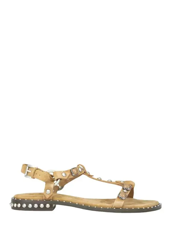 Ash Stud-embellished Leather Sandals - Neutrals