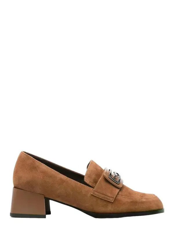 LINDA BAUMANN Suede Pumps - Brown