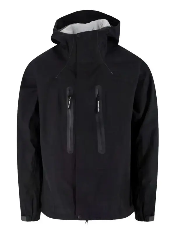 AND WANDER 2.5l Hooded Zip-up Jacket - Black