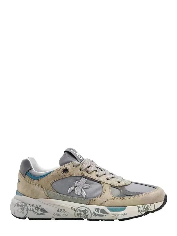Premiata Mase 25 Logo-patch Panelled Sneakers - Neutrals