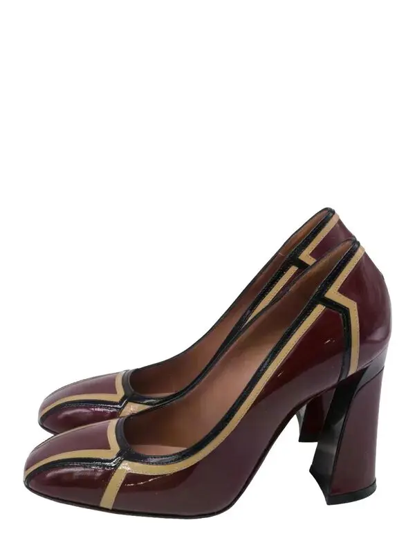 Marni Two-tone Leather Pumps - Red