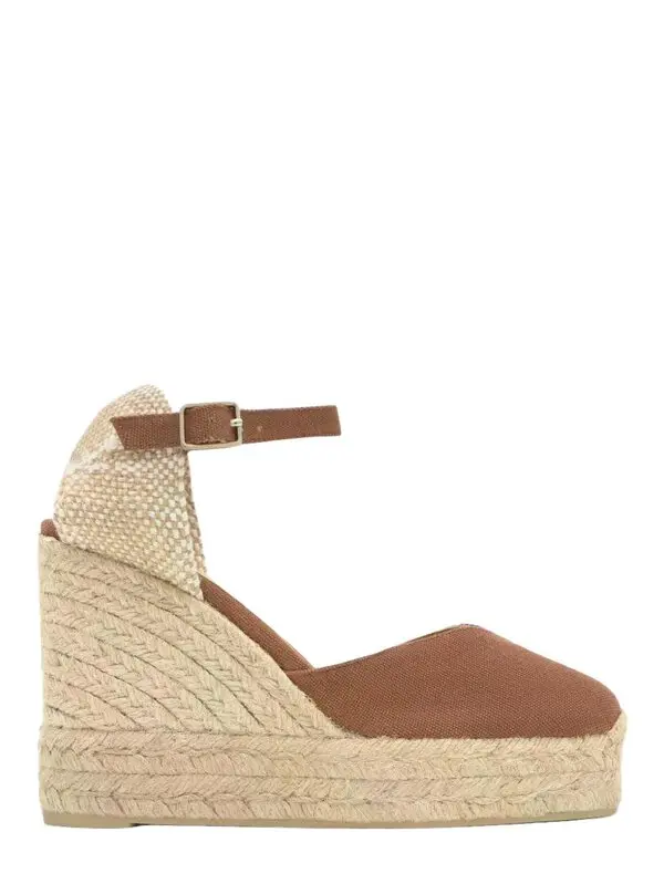 CastaÑer Buckle-fastening Wedge Espadrilles - Brown