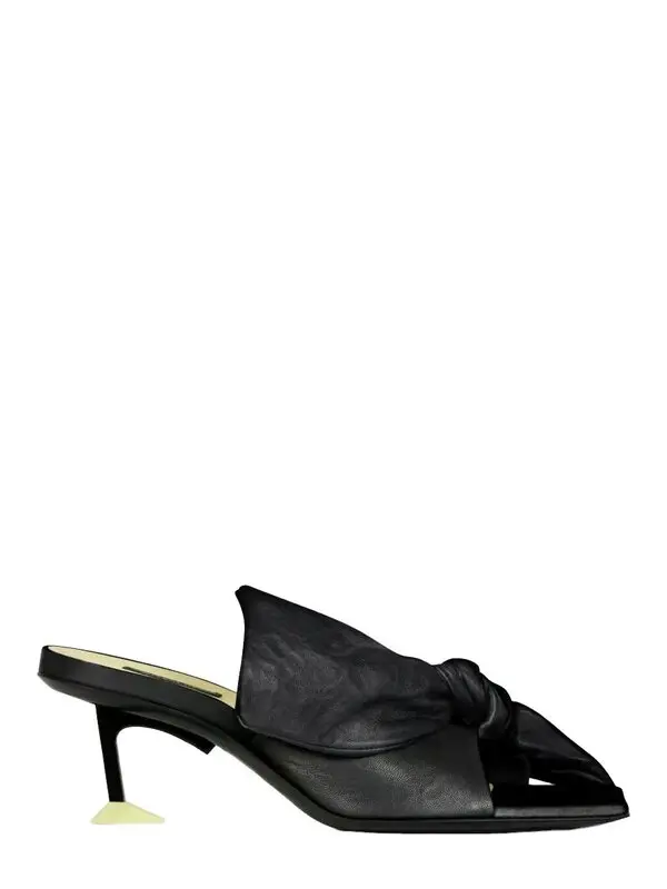 Givenchy Boudoir Knot-detail Square-toe Sandals - Black