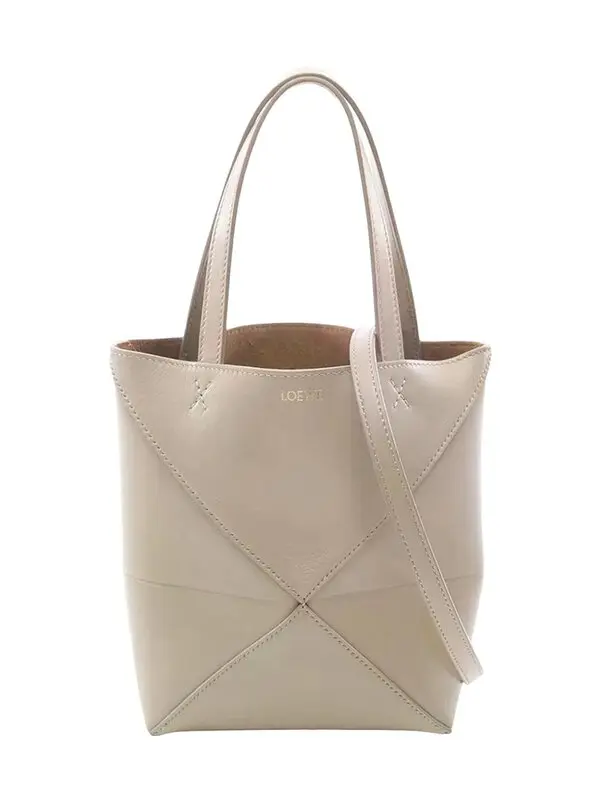 Loewe Mini Puzzle Fold Tote Bag - Neutrals
