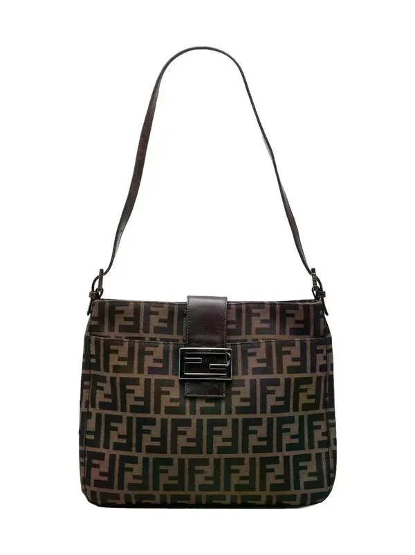 Fendi Zucca Canvas Shoulder Bag 2000-2010 - Brown