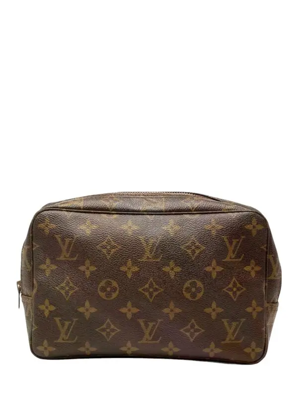 LOUIS VUITTON 1982 Monogram Trousse Toilette 23 Clutch - Brown