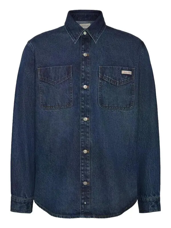 Calvin Klein 90's Denim Shirt Jacket - Blue