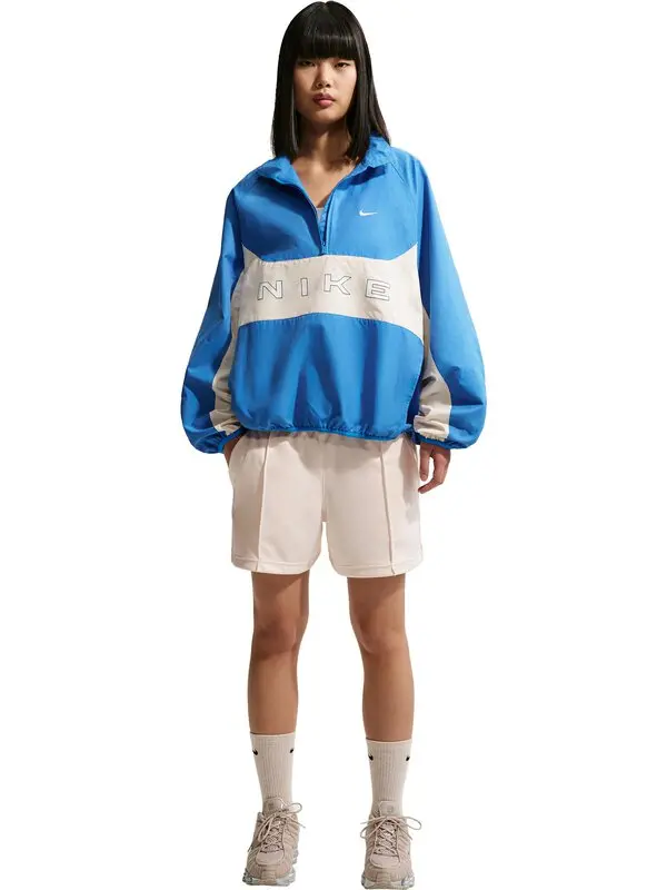 Nike Mid-rise Poly-knit Track Shorts - White