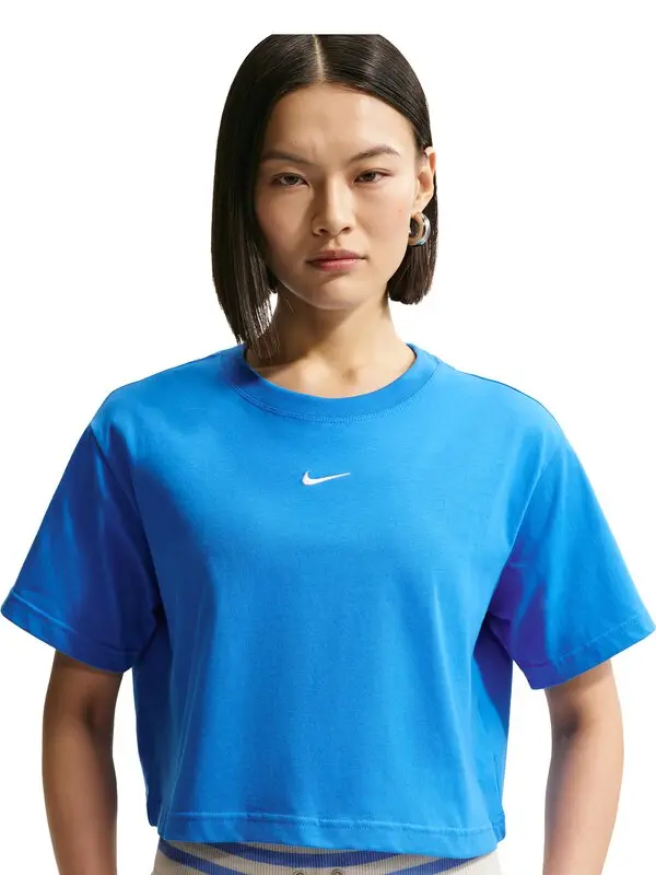 Nike Sportswear Classic Loose Cropped T-shirt - Blue