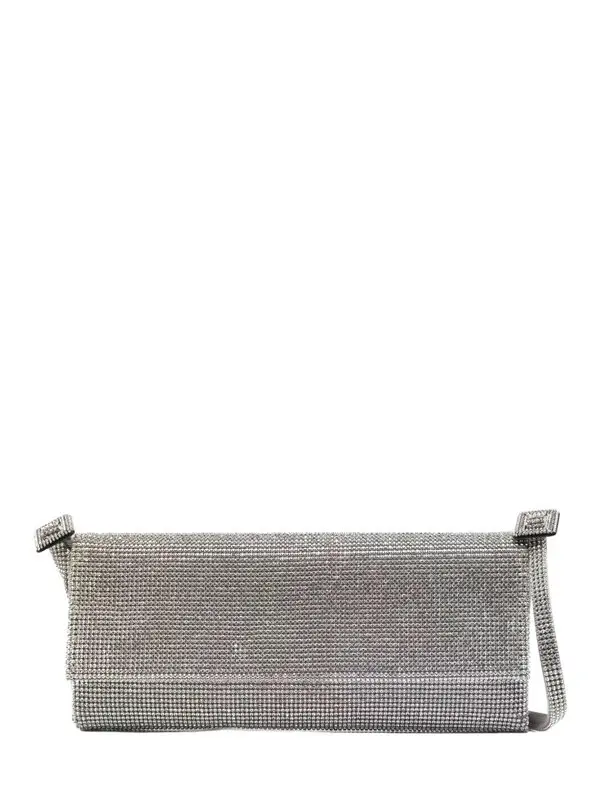 Benedetta Bruzziches Vittissima La Grande Crystal-embellished Crossbody Bag - Silver
