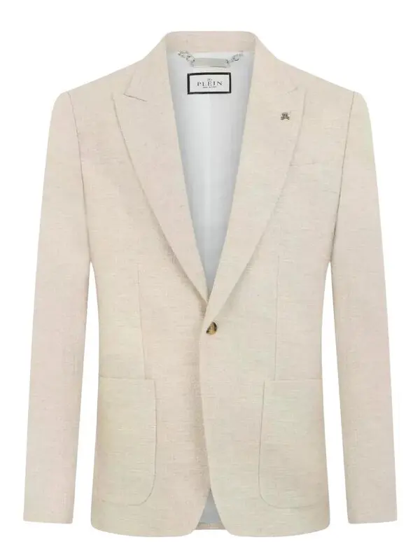 Philipp Plein Button Blazer - Neutrals